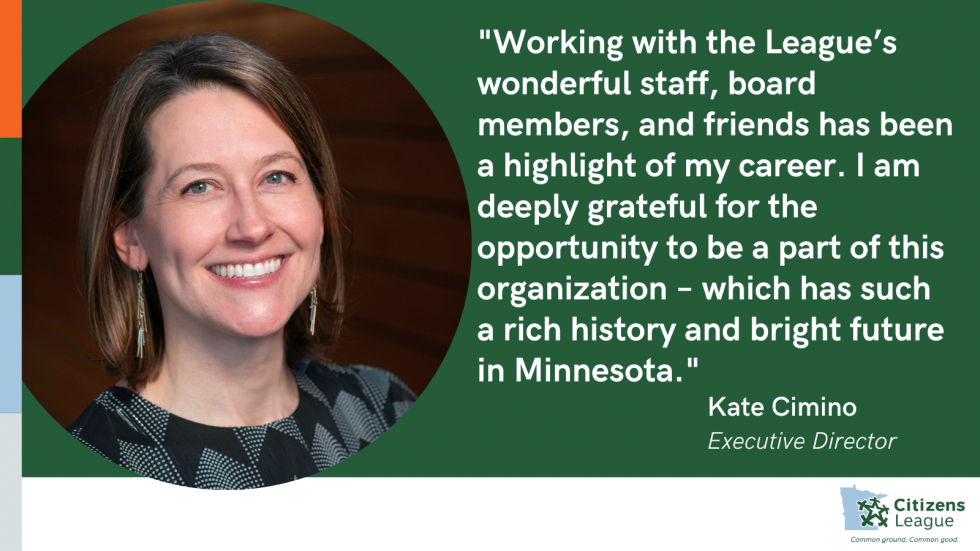 Announcement: Executive Director Transition - Citizens League