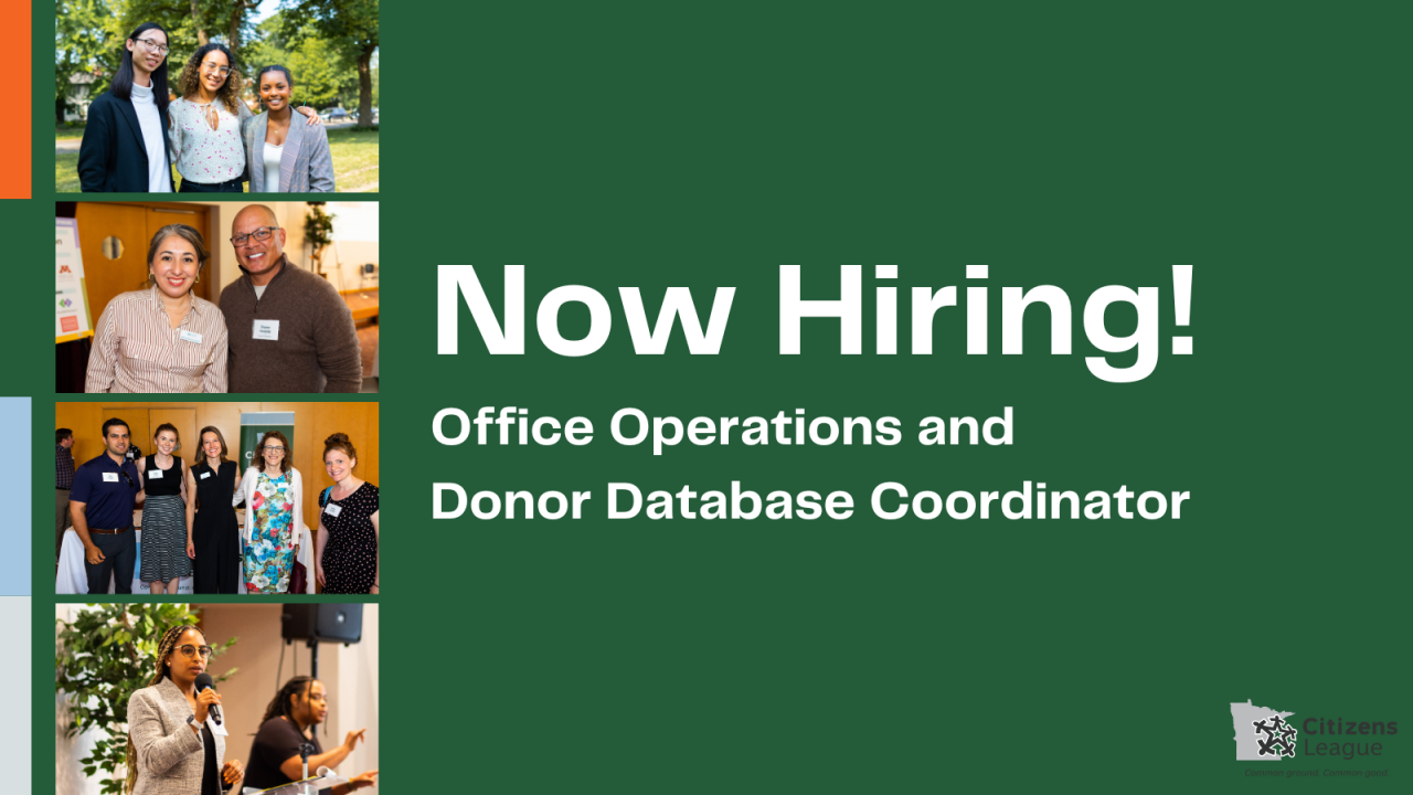 Now Hiring: Office Operations and Donor Database Coordinator - Citizens ...